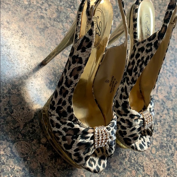 Shoes | 43 Cheetah Print Heels | Poshmark